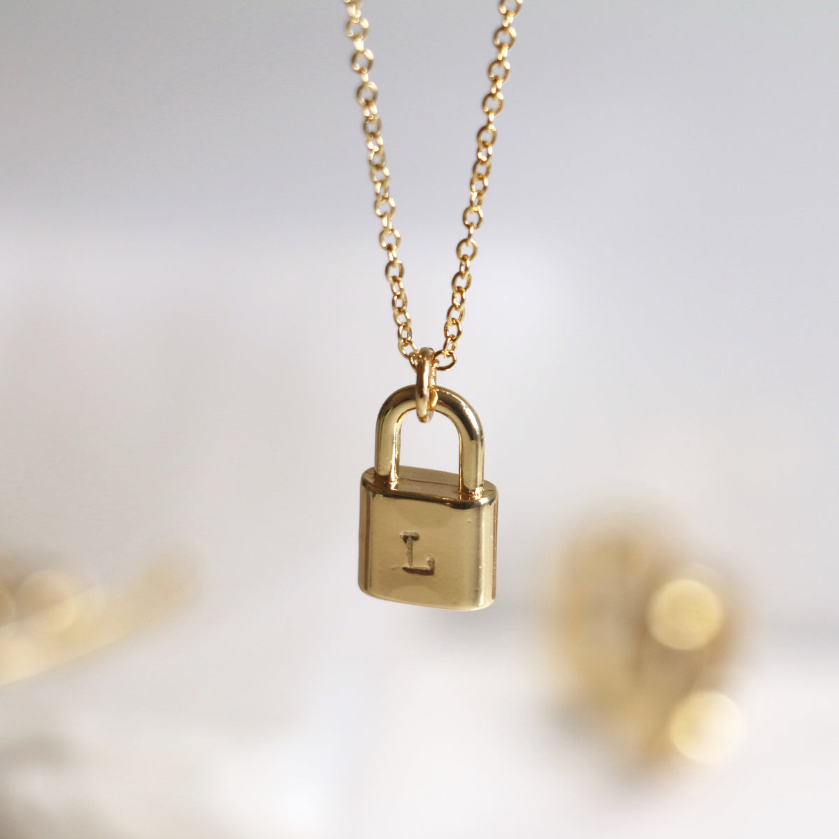 Lock Pendant Necklace – Stamped by Annie